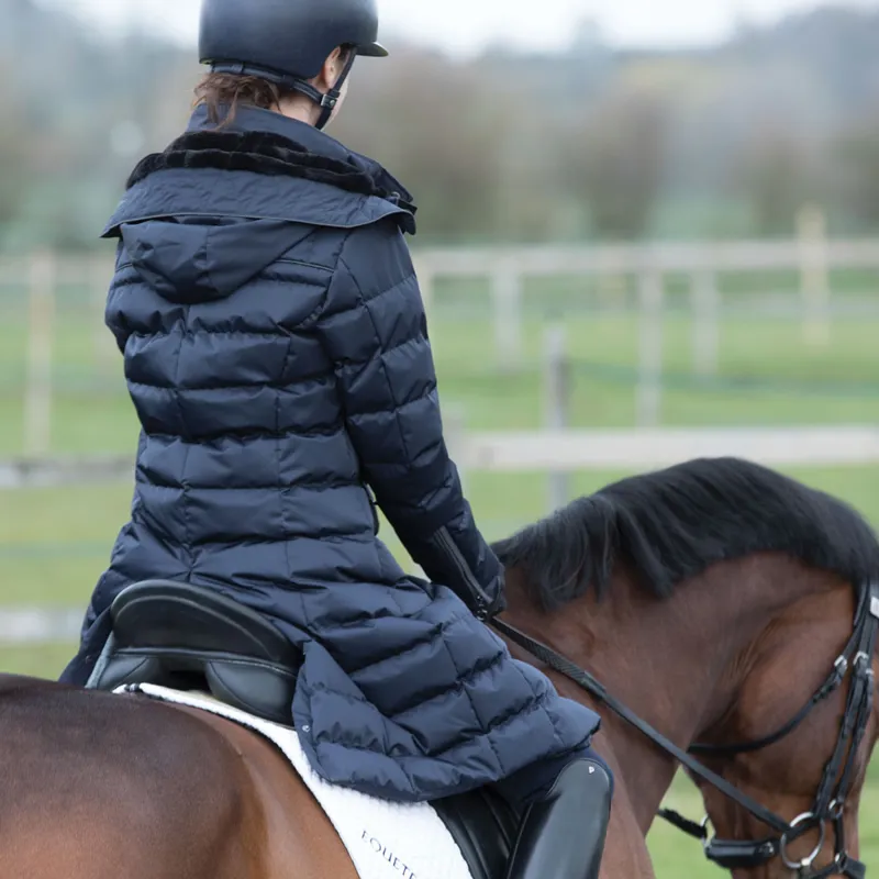 Equetech Alpha Long Quilted Jacket - Navy