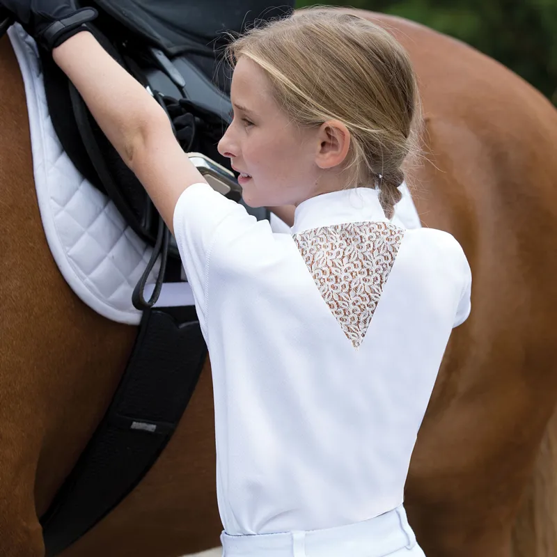 Equetech Bella Junior Competition Shirt - White