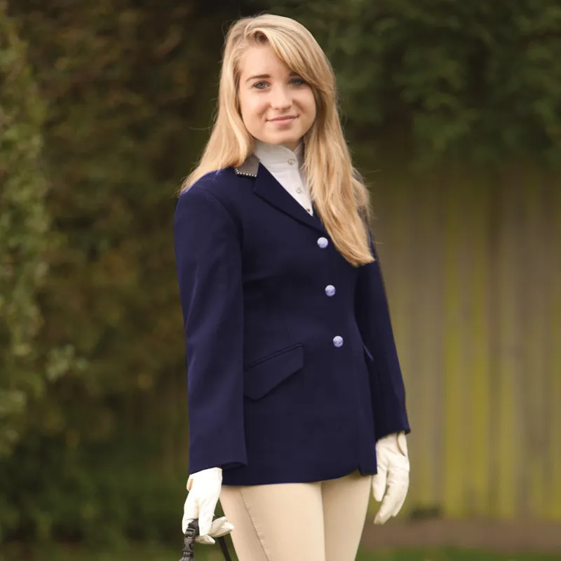 Equetech Junior 2-in-1 In-Vent Competition Show Jacket - Navy