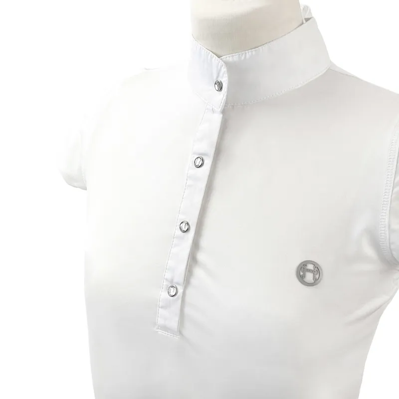Equetech Bella Junior Competition Shirt - White
