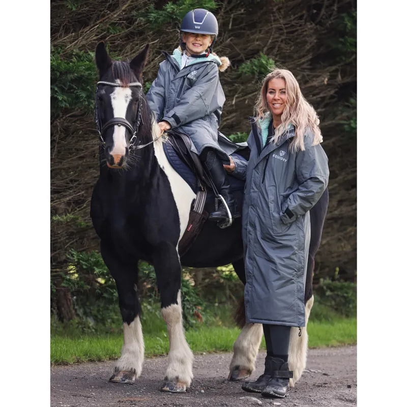 EQUIDRY All Rounder Evolution Adults Jacket - Charcoal/Jade