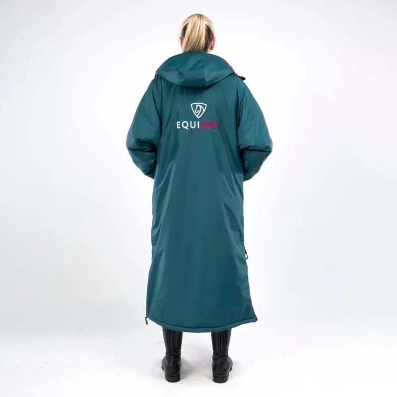Equidry All Rounder Jacket With Fleece Hood Tealraspberry