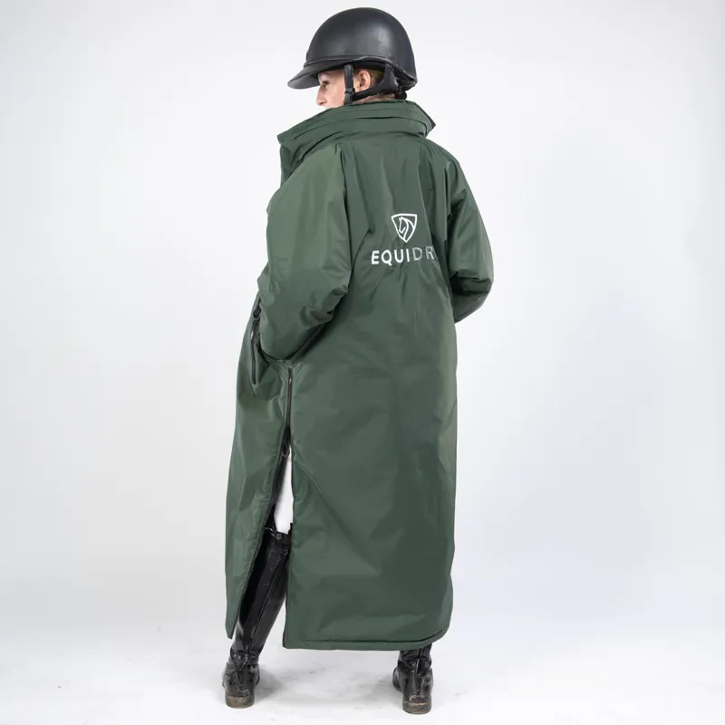 EQUIDRY Pro Ride Jacket with Stowaway Hood - Black Forest Green