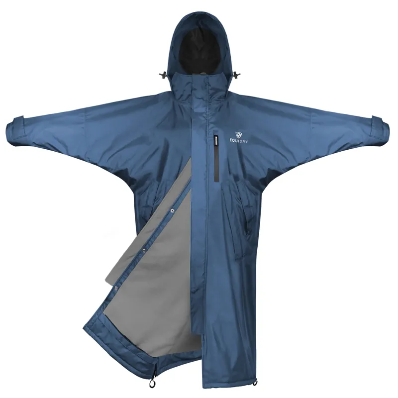 EQUIDRY Pro Ride Evolution Lite Adults Jacket - Steel Blue/Grey