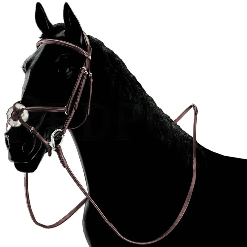 Equiline Leather Grackle Bridle - Brown