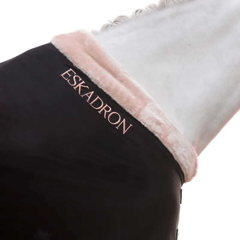 Eskadron Heritage Softshell Fleece Rug with Faux Fur Collar Black