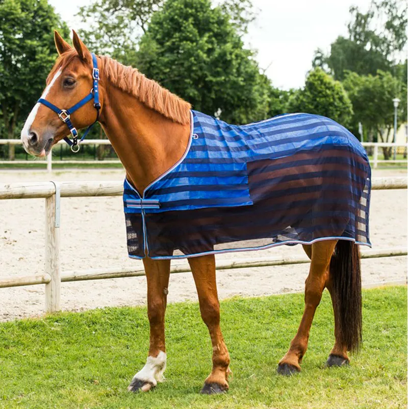 Equi-Theme Refreshing Cooler Rug - Navy/Light Blue/Burgundy