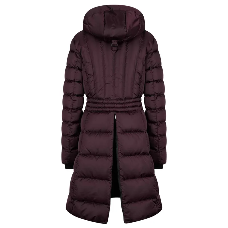 Euro-Star Ferrera Ladies Long Parka Jacket - Black Rose