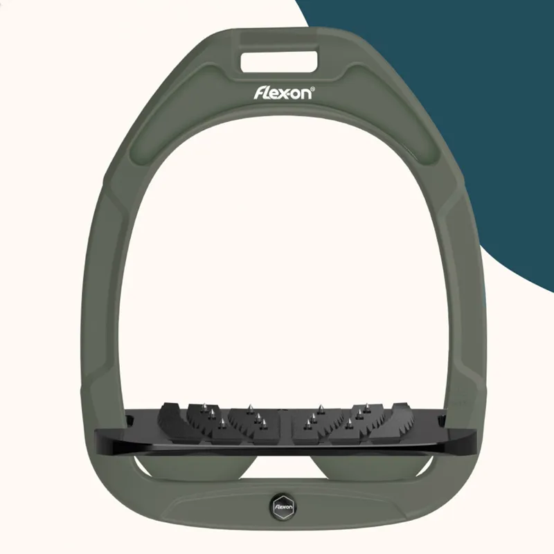 Flex-On Limited Edition Green Composite Stirrups - Olive/Black
