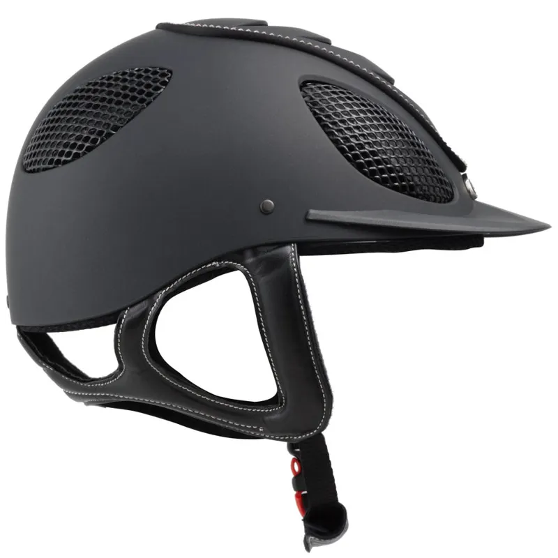 GPA Speed Air 2x Swarovski Crystal Riding Helmet - Black