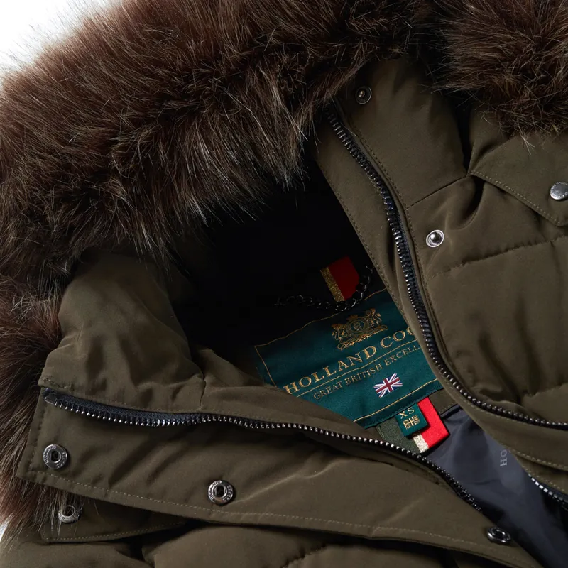 Holland Cooper Whistler Ladies Bomber Jacket - Khaki