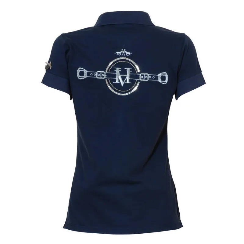 HV Polo Ranches Womens Polo Shirt - Navy Blue