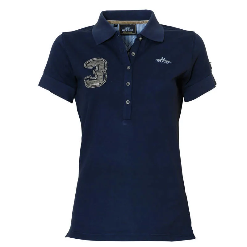 HV Polo Ranches Womens Polo Shirt - Navy Blue