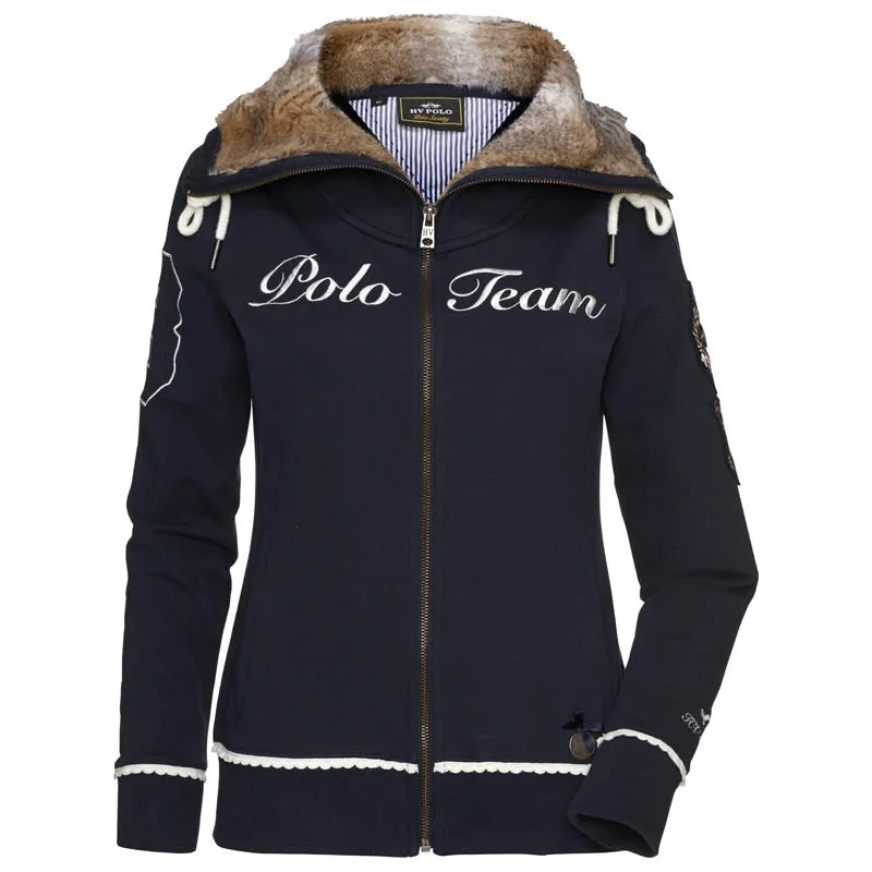 HV Polo Savilla Ladies Sweat Jacket - Navy