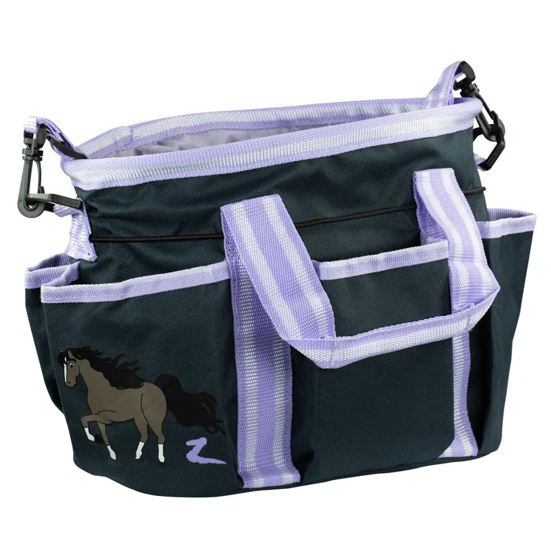 Horze Scout Grooming Bag - Dark Navy/Orchid Petal Purple