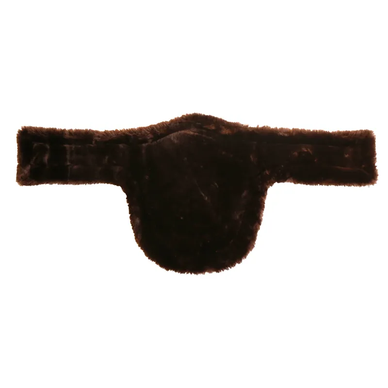 Kentucky Artificial Sheepskin Stud Girth Cover - Brown