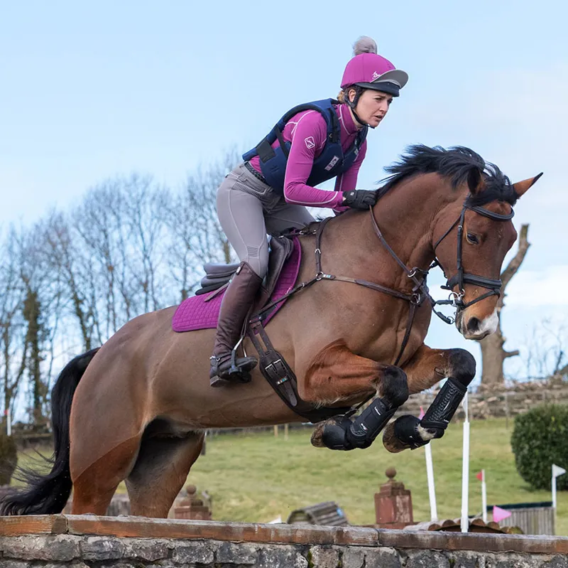 My LeMieux Ladies Base Layer - Plum/Grey