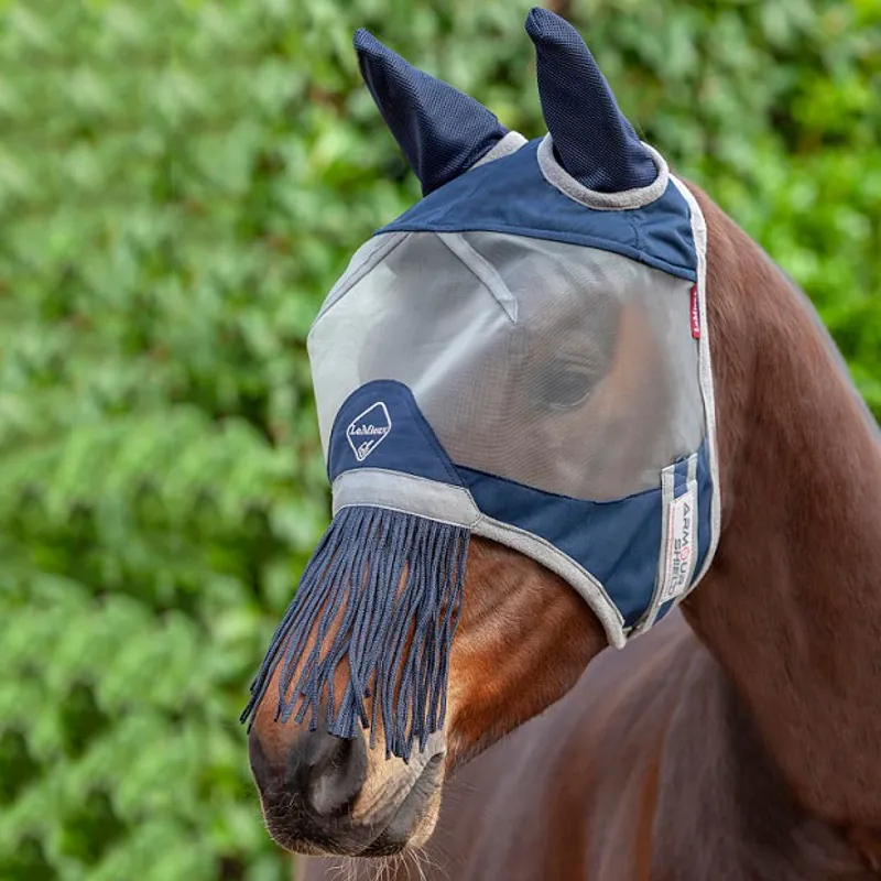 LeMieux Armour Shield Fly Protector Defender Mask - Navy