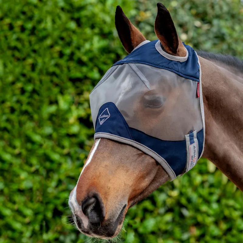 LeMieux Armour Shield Fly Protector Standard Mask - Navy