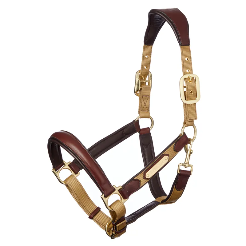 LeMieux Capella Leather Headcollar - Sand/Brown