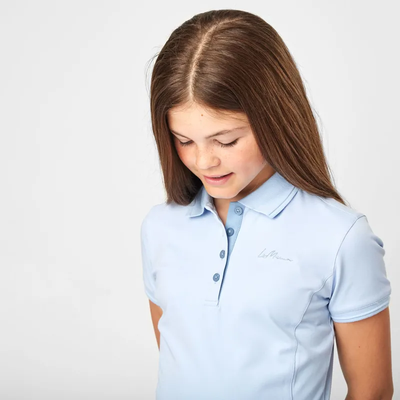 LeMieux Young Rider Junior Polo Shirt - Mist
