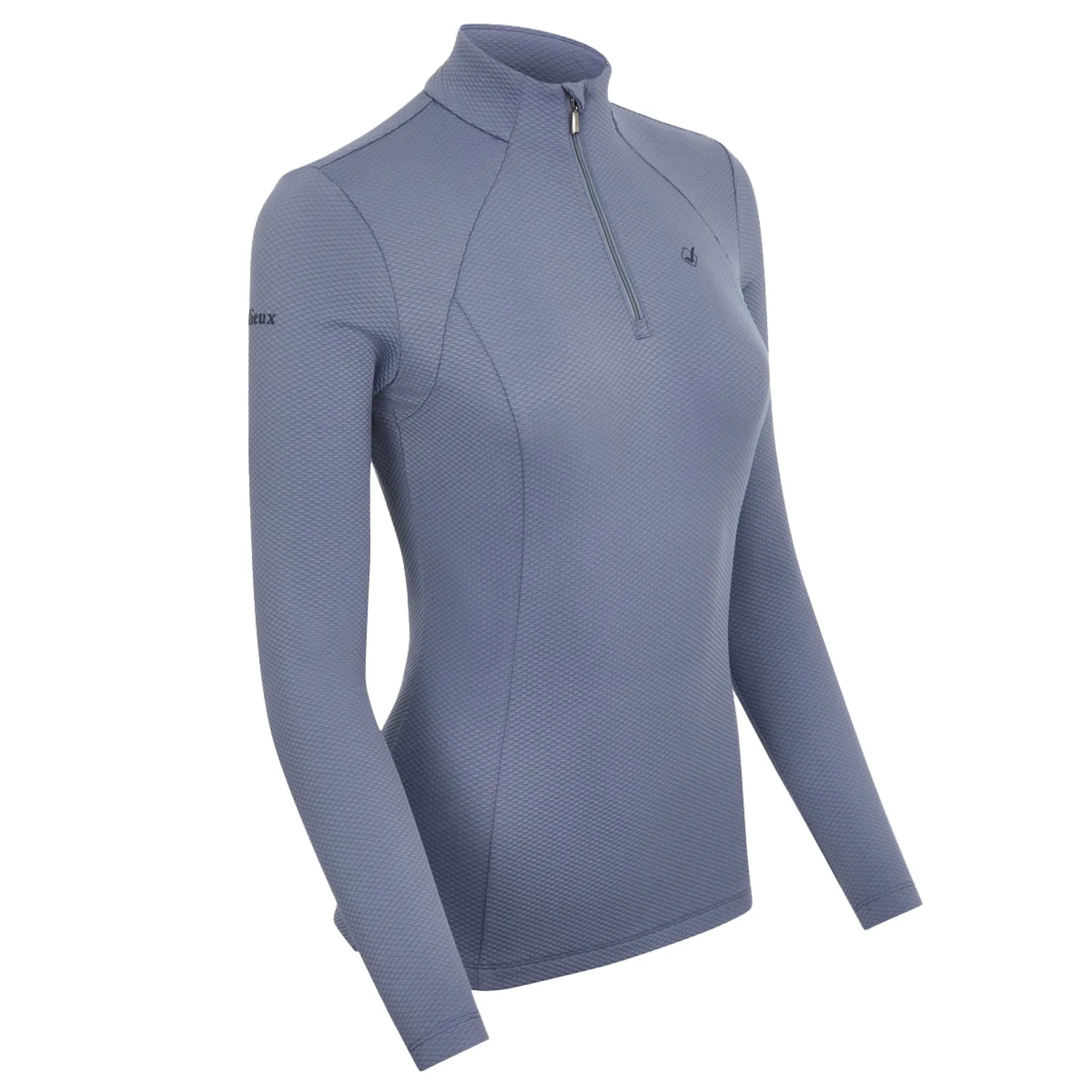 LeMieux Alice Quarter Zip Ladies Top - Jay Blue