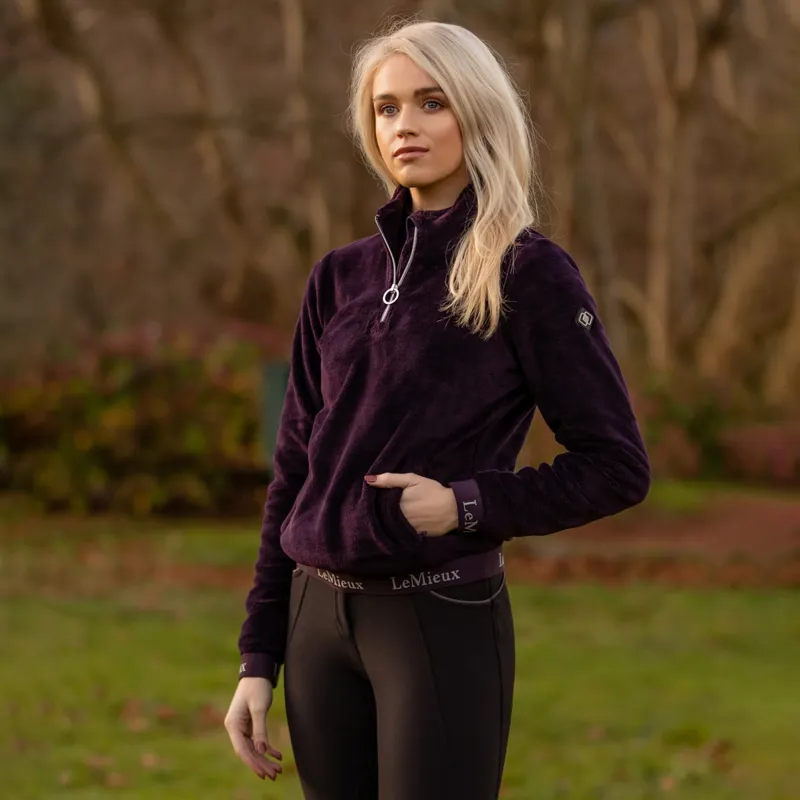 LeMieux Liberte Ladies Quarter Zip Fleece - Fig
