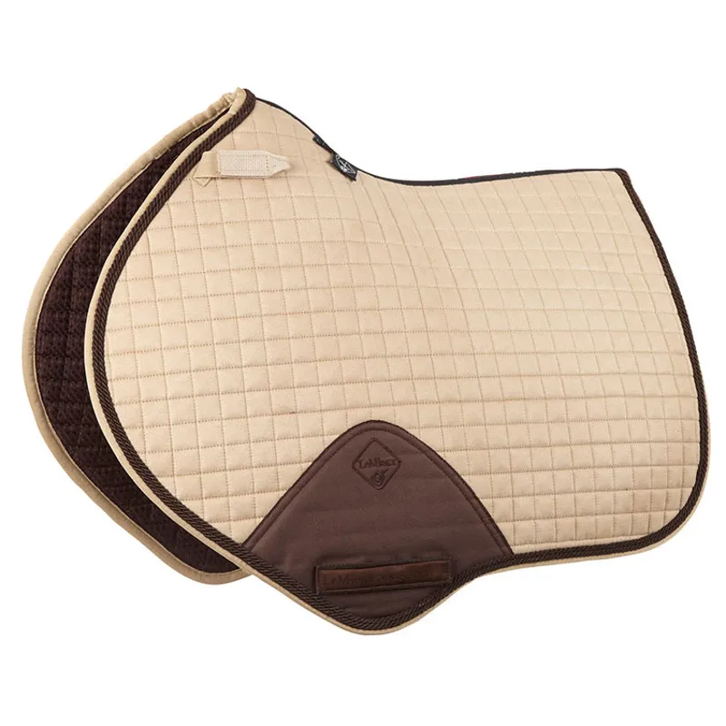 LeMieux ProSport Suede Close Contact Square with Binding - Beige/