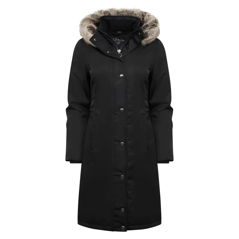 LeMieux Waterproof Ladies Long Riding Coat - Black