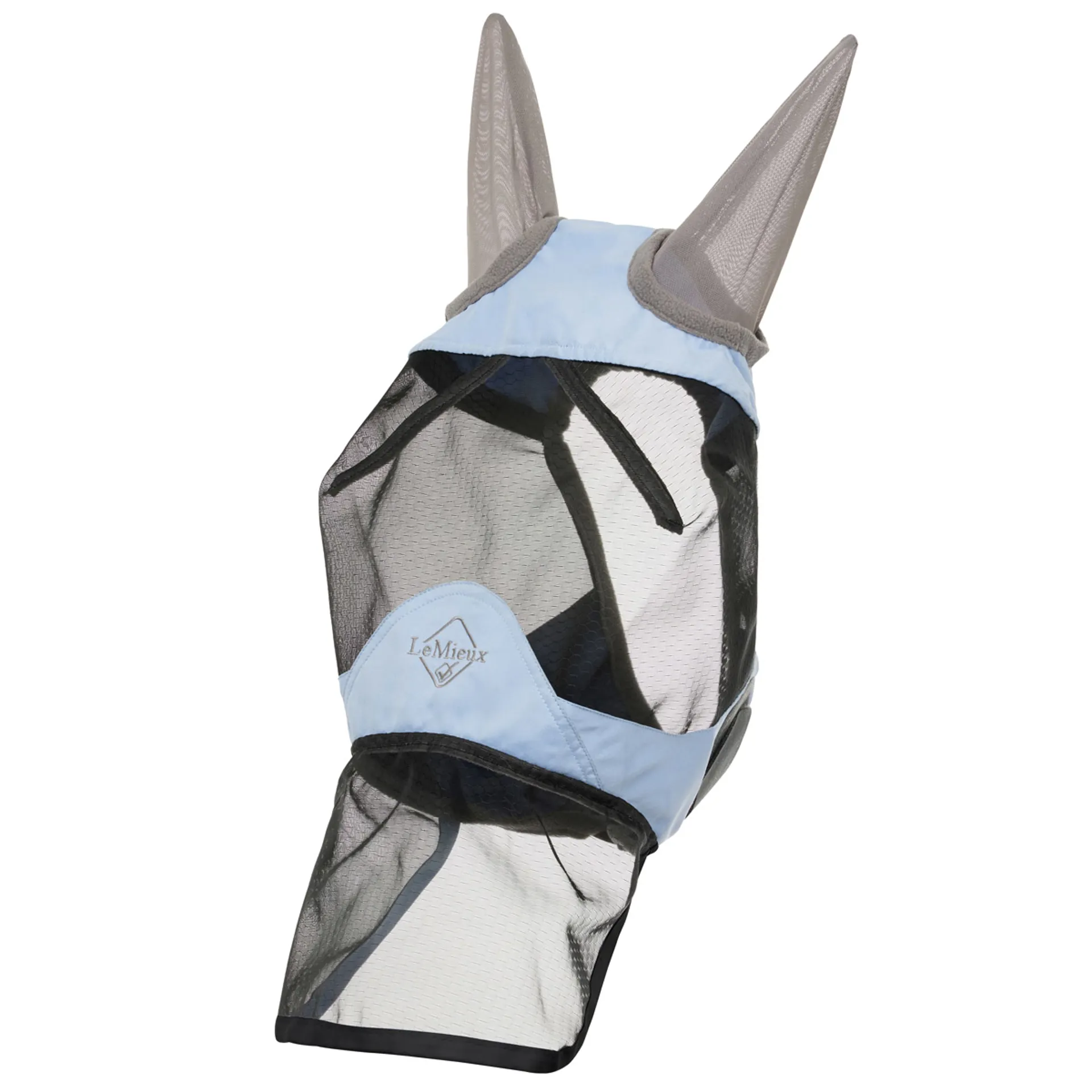 LeMieux Visor-Tek Full Fly Mask with Ears and Nose - Mist