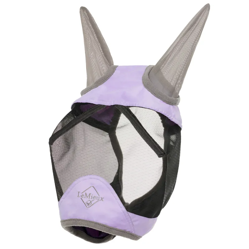 LeMieux Visor-Tek Half Fly Mask with Ears - Wisteria