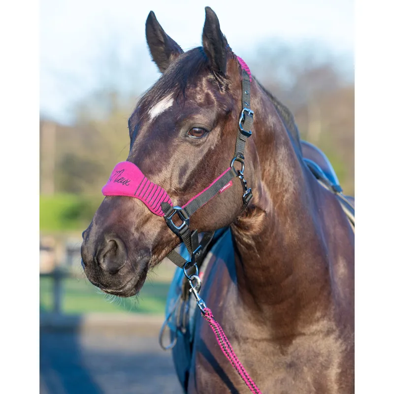 LeMieux Vogue Headcollar and Lead Rope Set - Plum/Black - Redpost ...