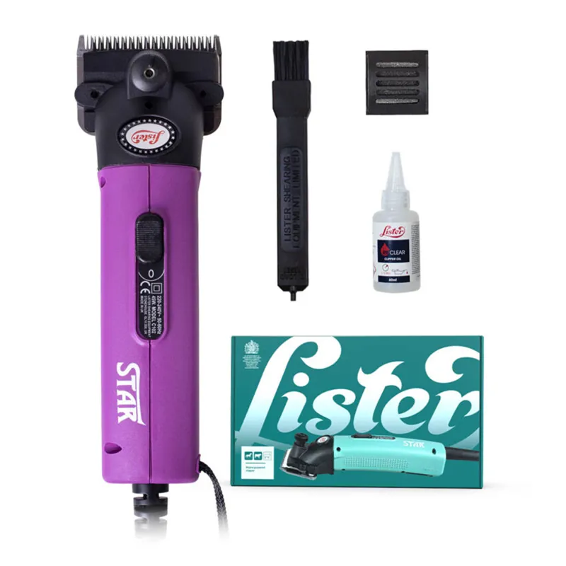 Lister Star Mains Clipper Set - Purple