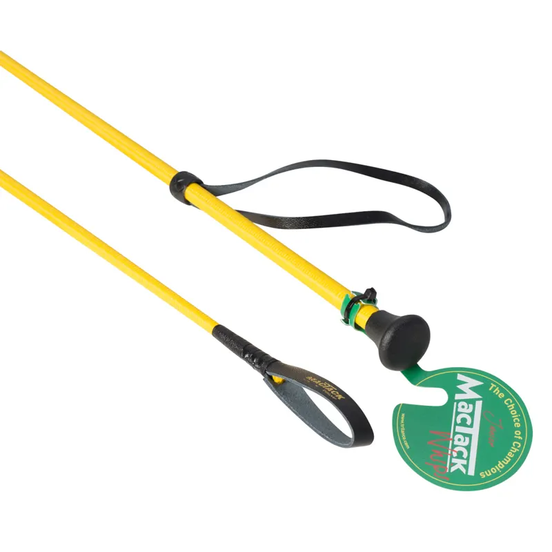 Mactack Bright Junior Riding Whip - Bright Yellow