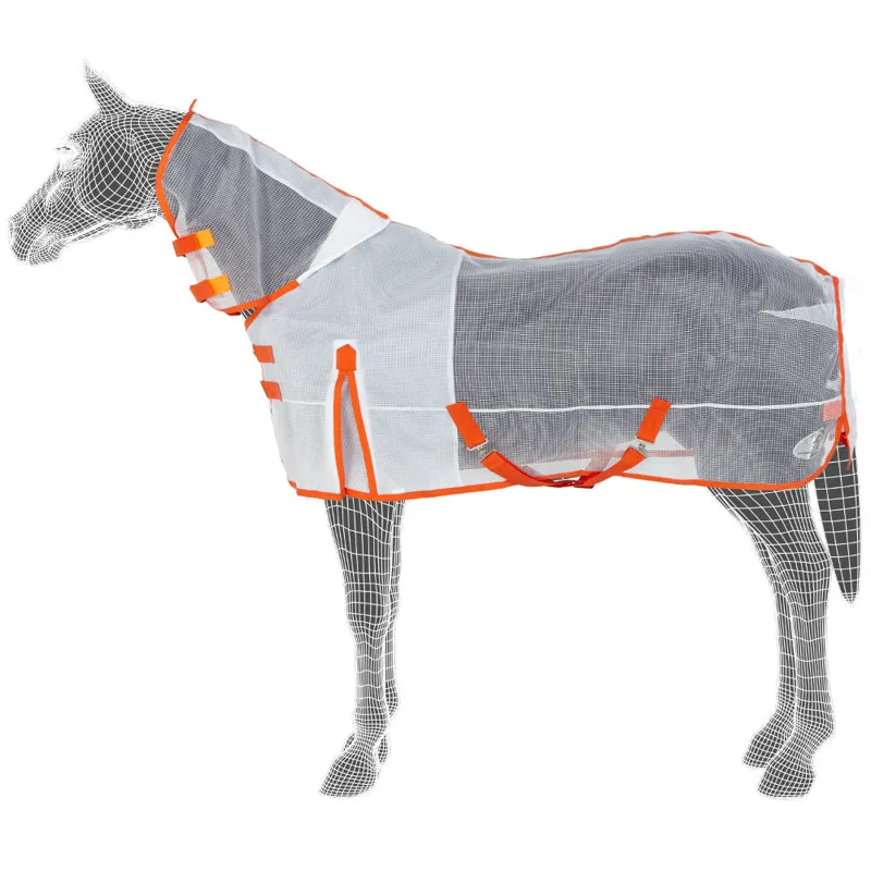 Masta Rip Stop Fly Rug - Coral/White