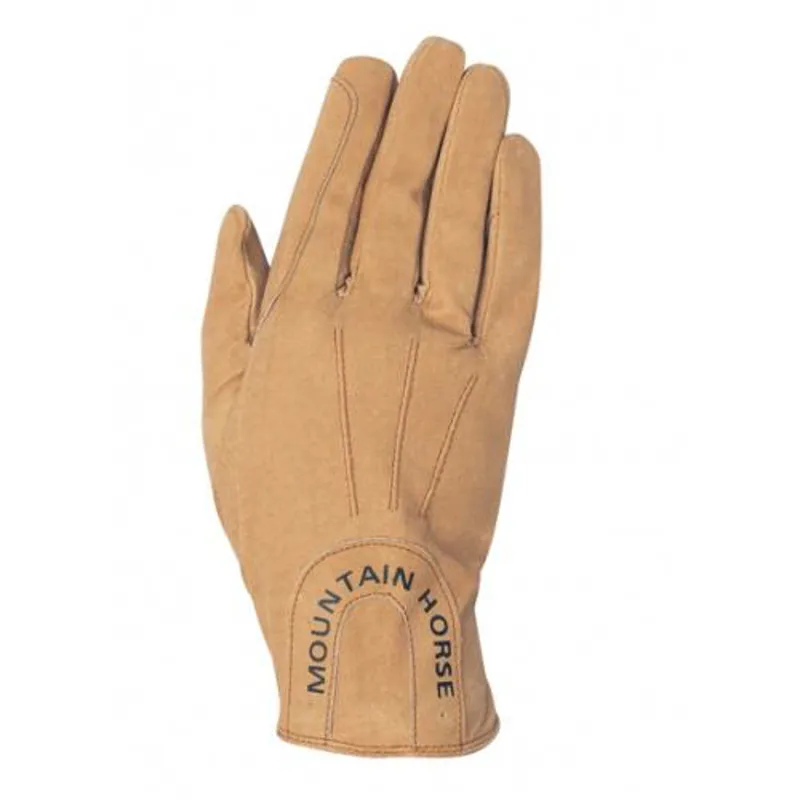 Mountain Horse Dalton Leather Riding Gloves - Tan Brown
