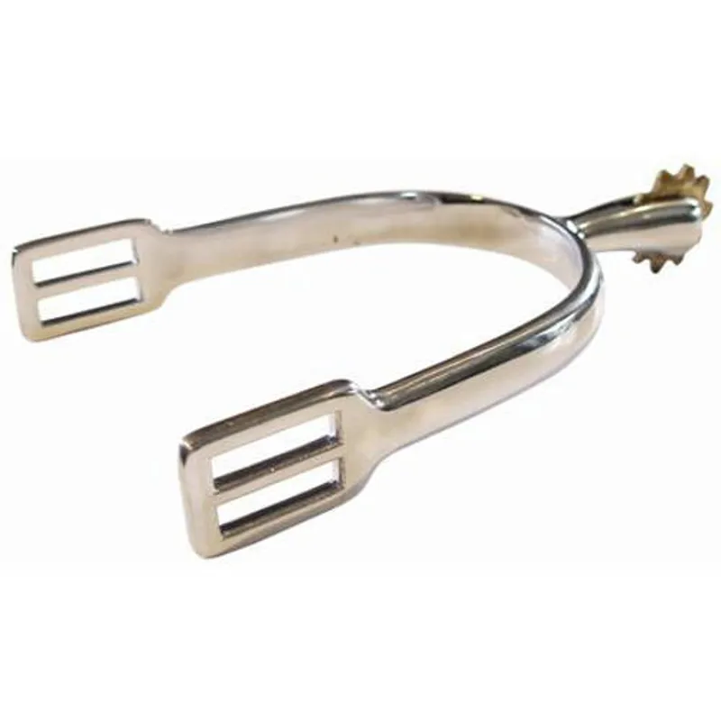 JHL Pro Steel Prince Of Wales Ladies Spurs with Rowel - 20mm