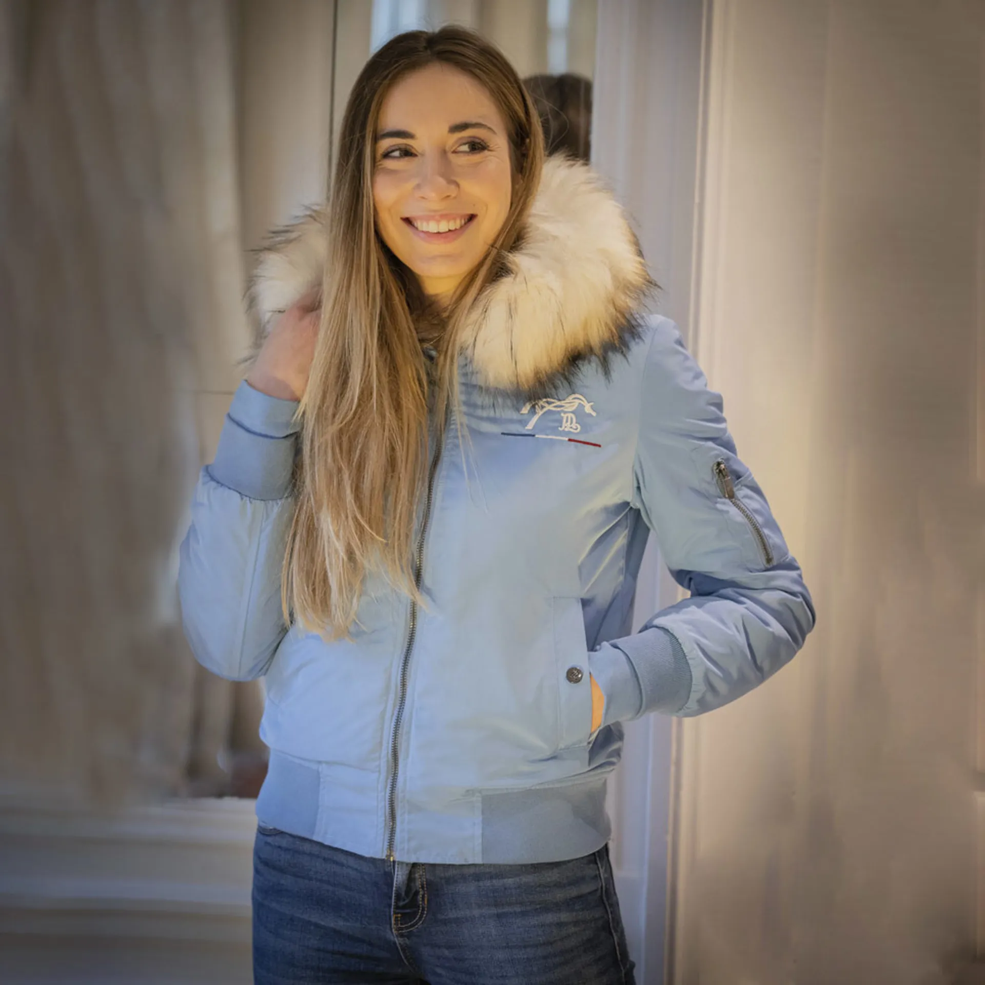 Penelope Leprevost Lyon Ladies Jacket - Arctic Blue
