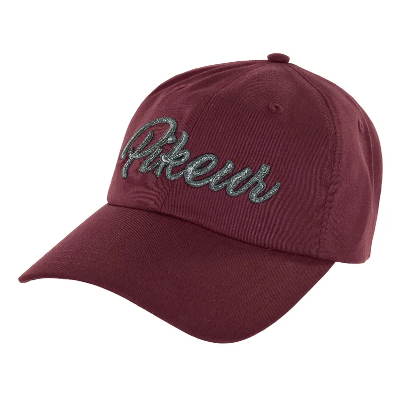 Pikeur Cotton Cap with Lurex Logo - Bordeaux