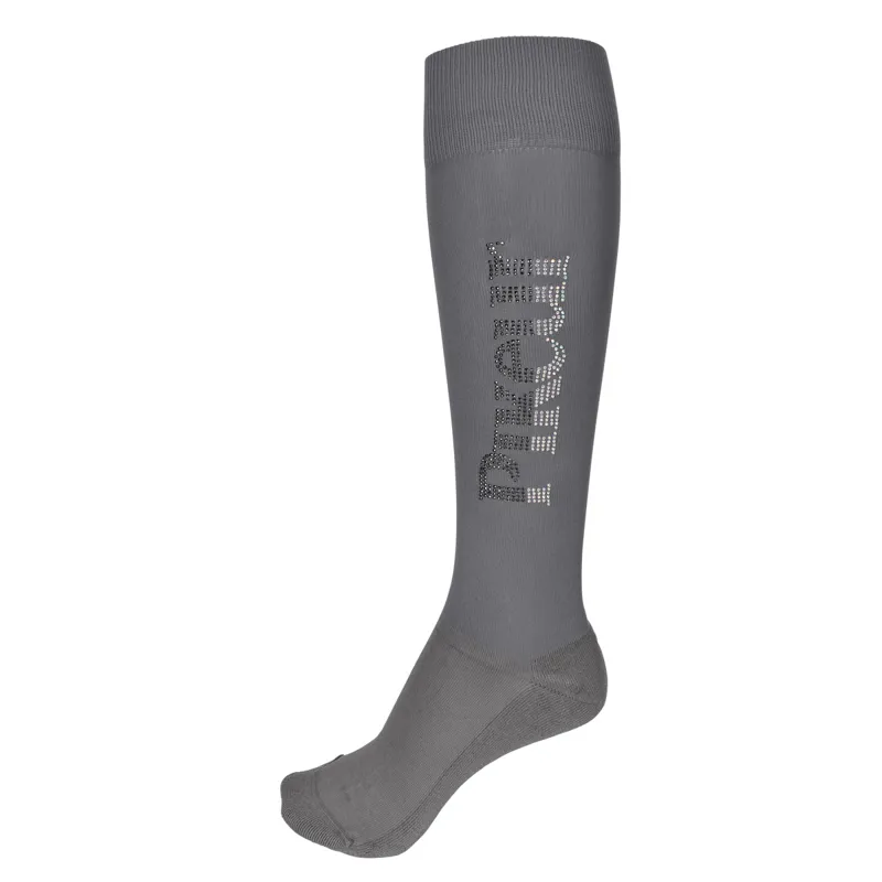 Pikeur Premium Rhinestone Socks - Grey