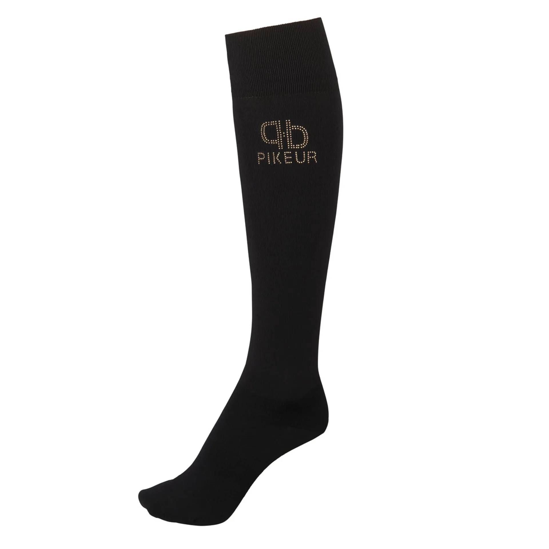 Pikeur PP Selection Rhinestone Tall Riding Socks - Black