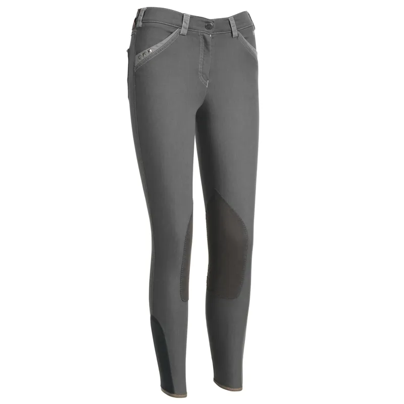 Pikeur Corena Ladies Knee Patch Breeches - Grey