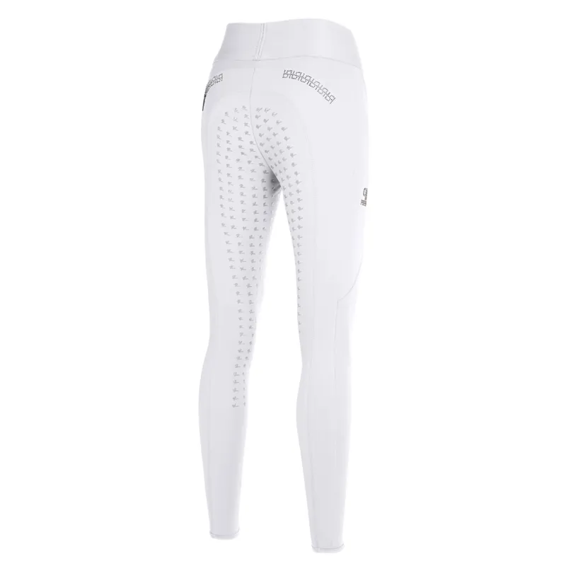Pikeur Tiffini Full Grip Ladies Competition Riding Tights - White