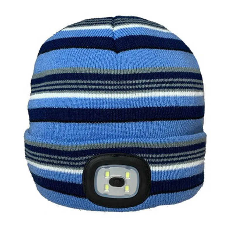 Platinum Duns Junior LED Beanie Hat Blue
