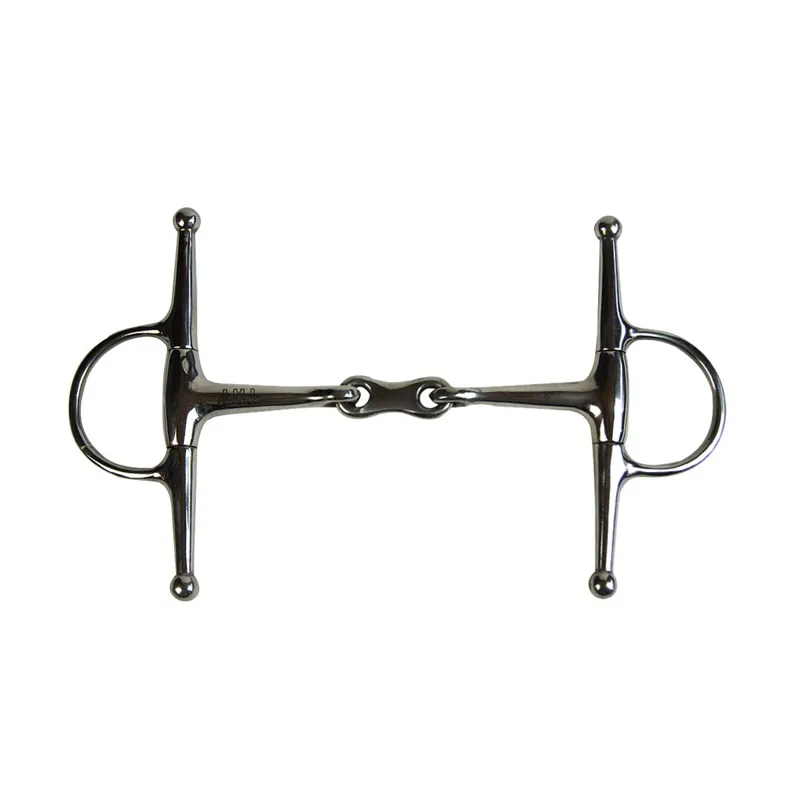 JHL Pro-Steel Fulmer Full Cheek Eggbutt French Link Snaffle Bit