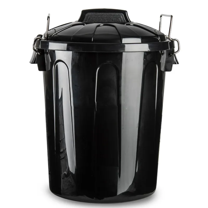 Stockshop 21L Plastic Feed Bin with Handles - Black