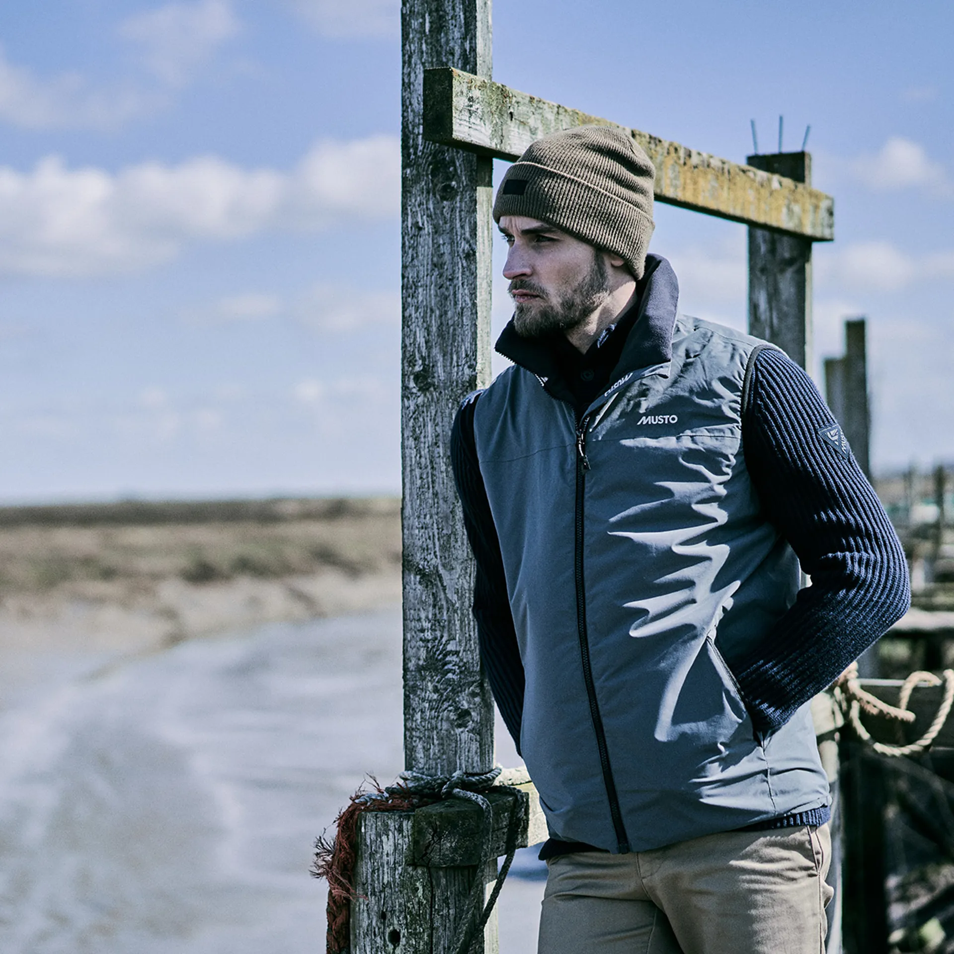 Musto Snug 2.0 Mens Vest Gilet - Turbulence Grey