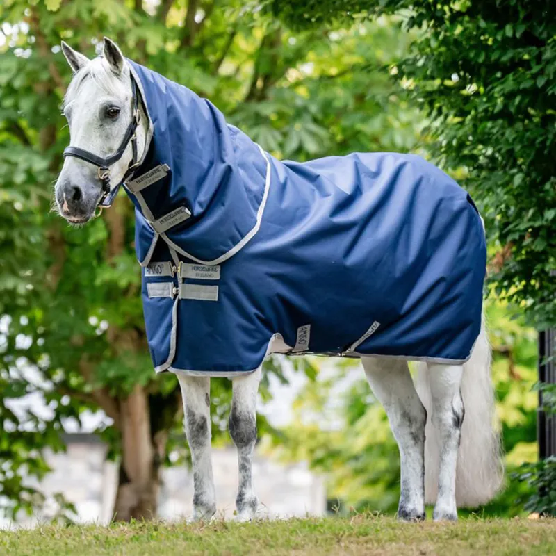 Amigo Ripstop 900D Plus 0g Turnout Rug - Navy/Titanium Grey