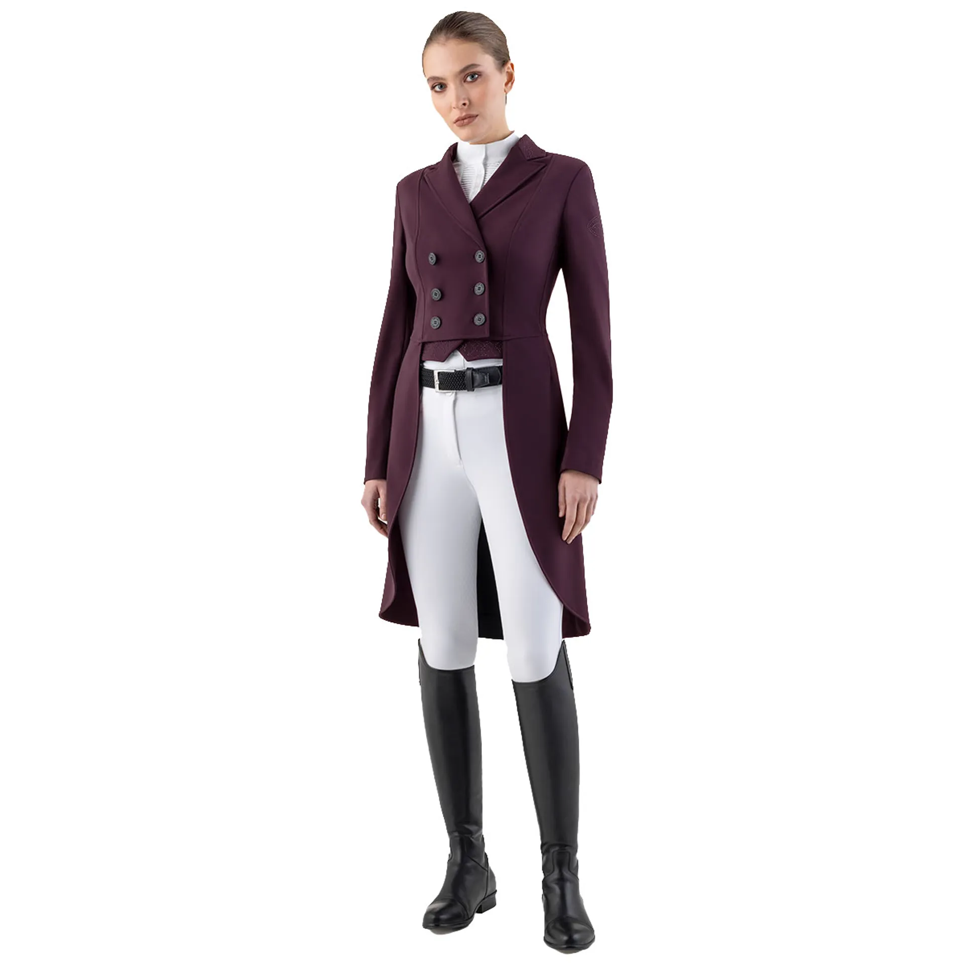 Equiline Graco Womens Competition Tail Coat - Amaranto