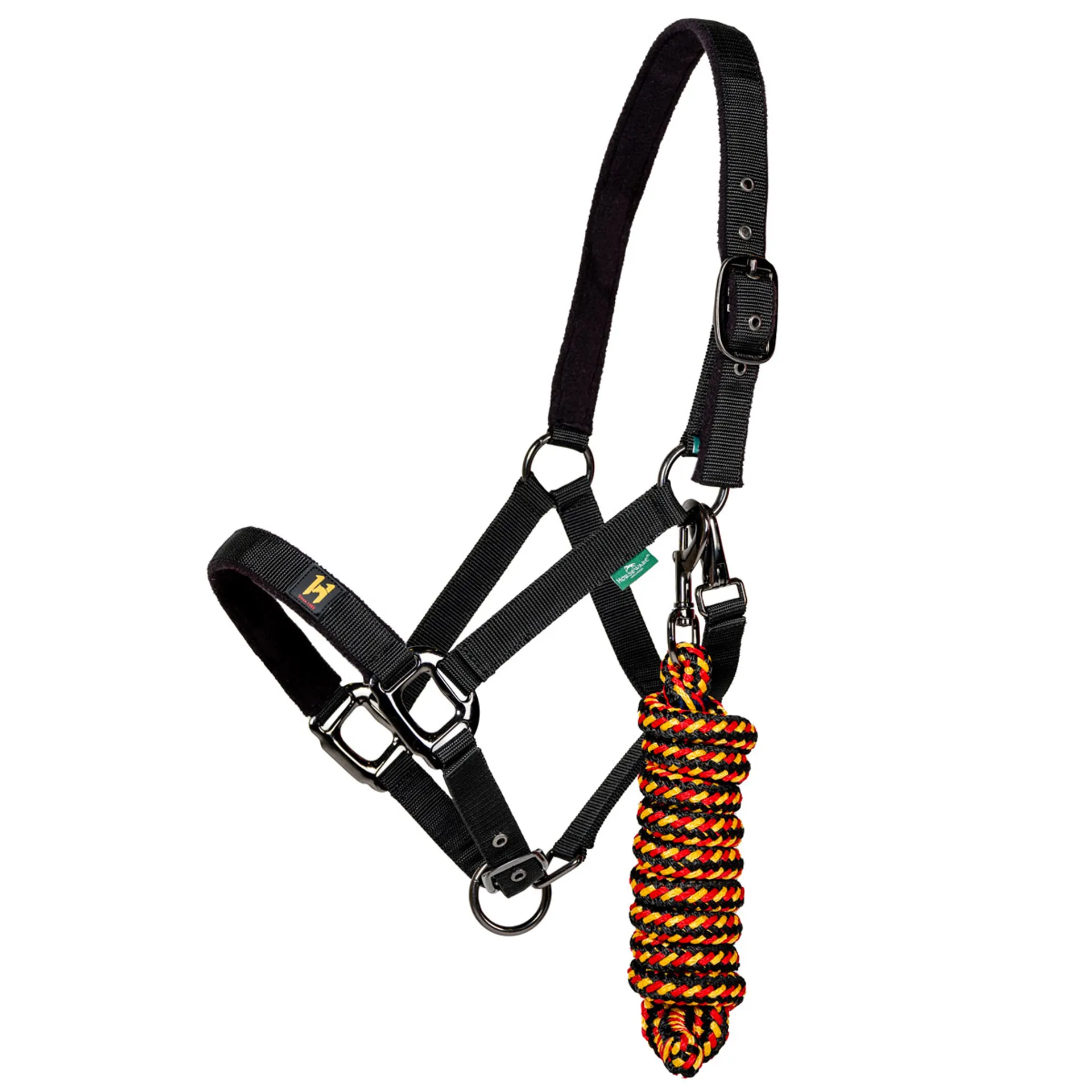 Horseware Newmarket Headcollar and Lead Rope - Witney Gold
